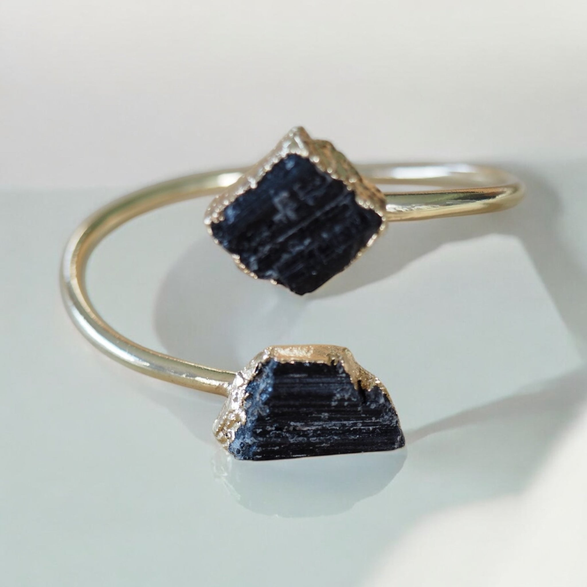 Zara Black Tourmaline Bangle – The Angel Collective